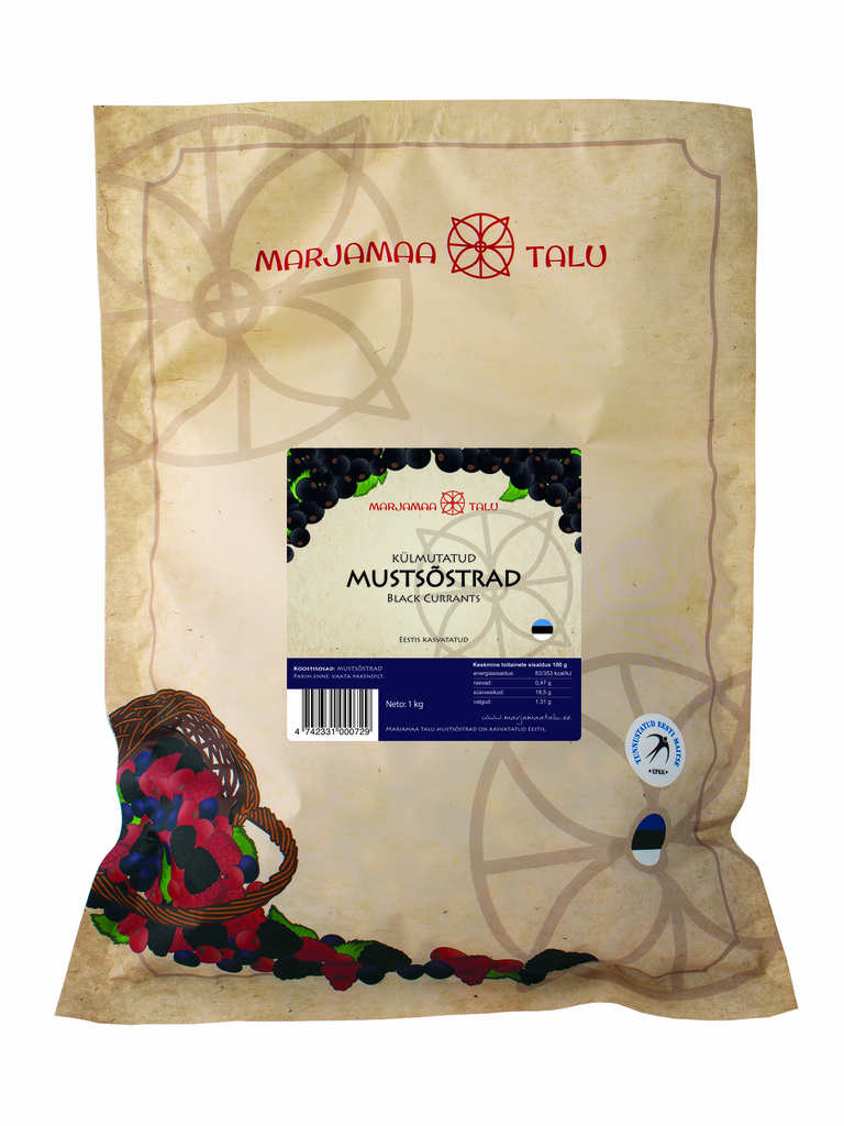 KÜLMUTATUD MUSTSÕSTRAD 1kg - Taluturg